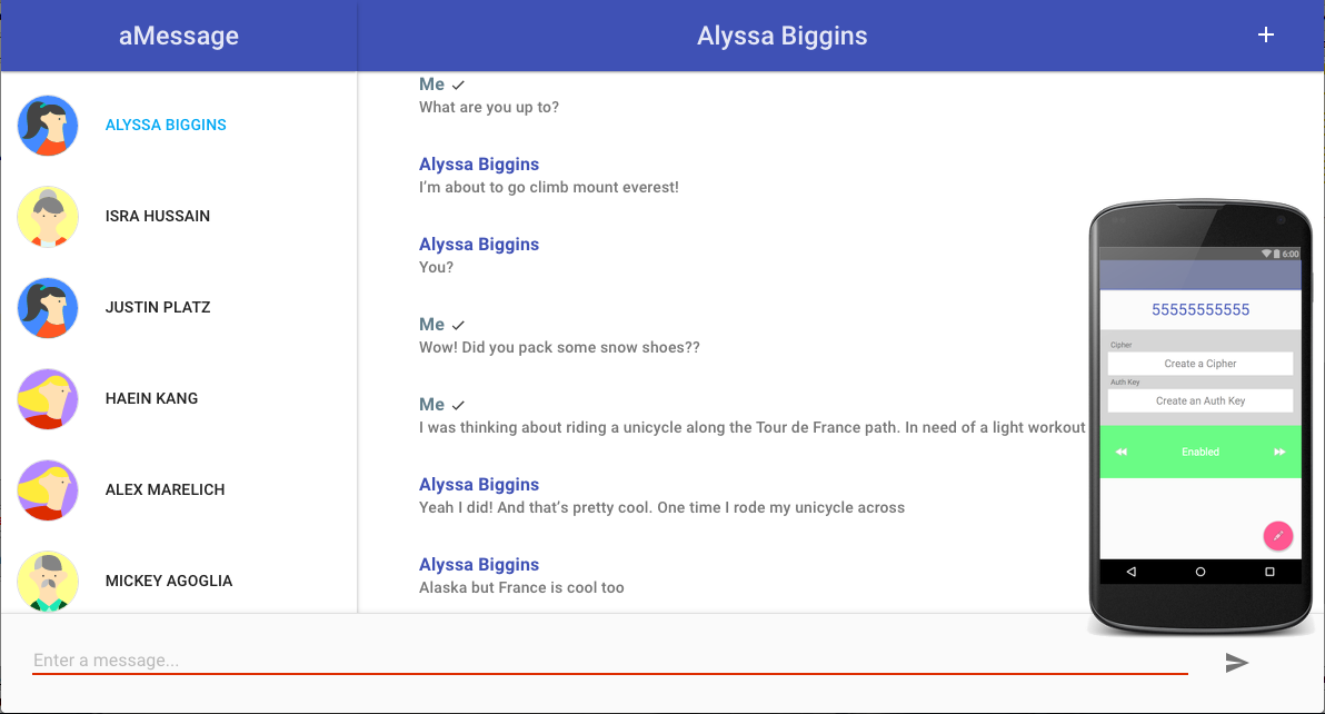 GitHub - GleasonK/aMessage: Android app to send and receive texts from ...